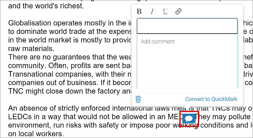 Inline comments – DCAD Digital Help Guides