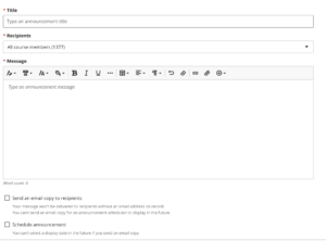 Communication Tools in Blackboard – DCAD Digital Help Guides