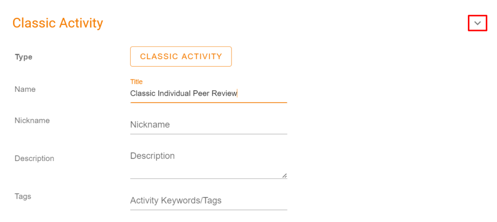 Building a Classic Individual activity – DCAD Digital Help Guides